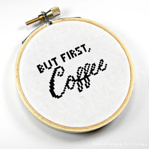 But First, Coffee Cross Stitch Pattern - Coffee Cross Stitch Pattern ...