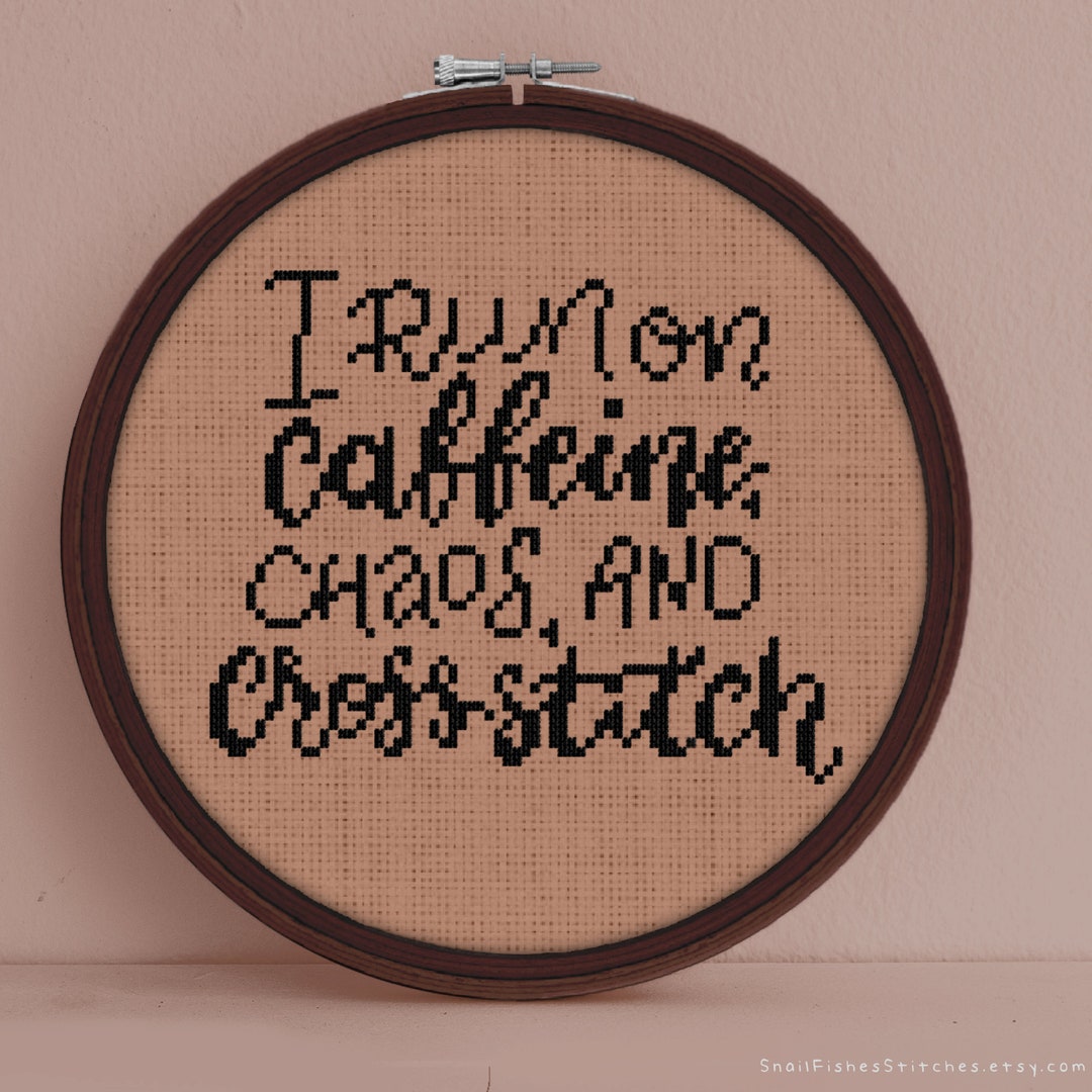 Coffee Cross Stitch Pattern - Caffeine Cross Stitch Pattern - Cross ...