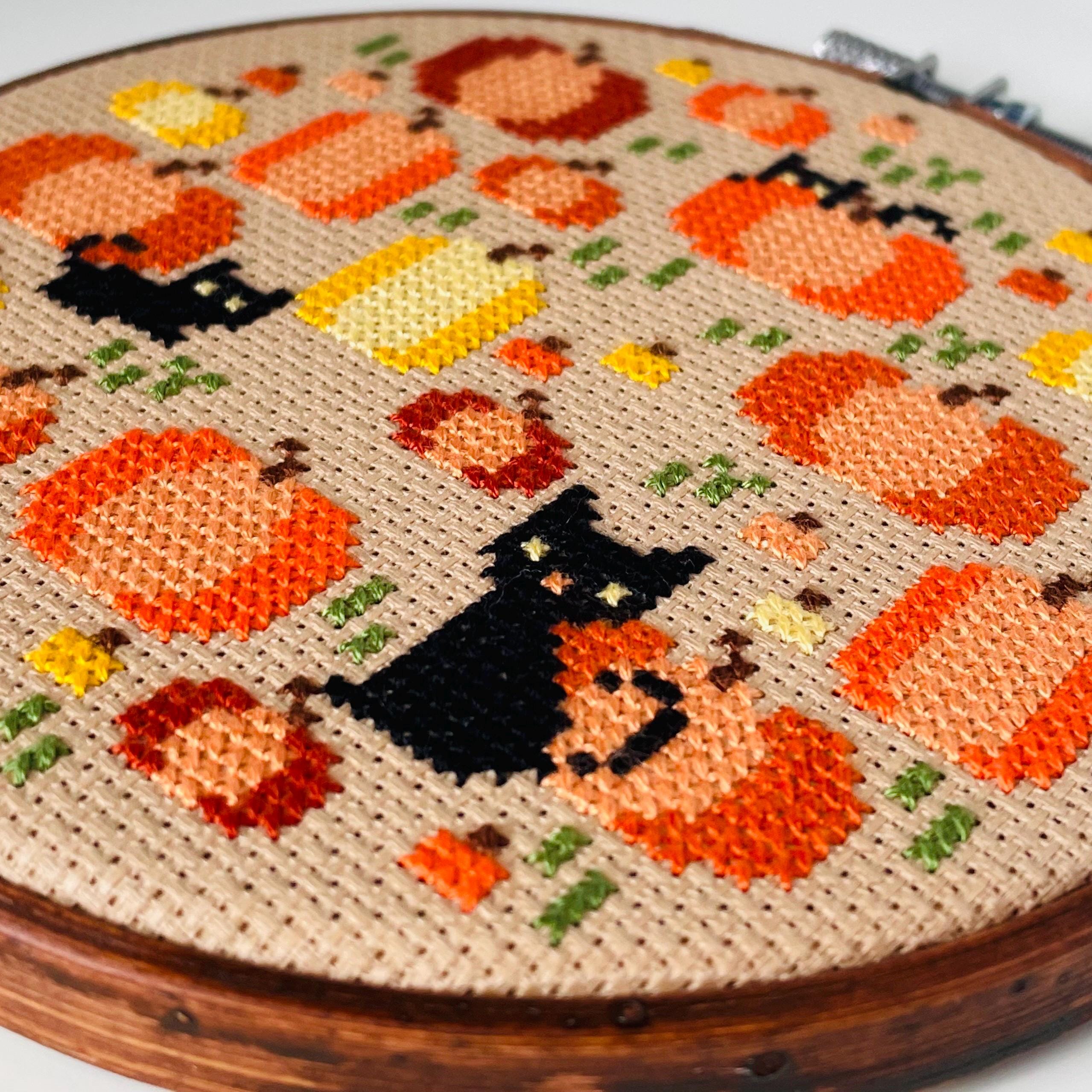 Pumpkin Patch Cross Stitch Pattern - Pumpkin Patch Cross Stitch - Cross ...