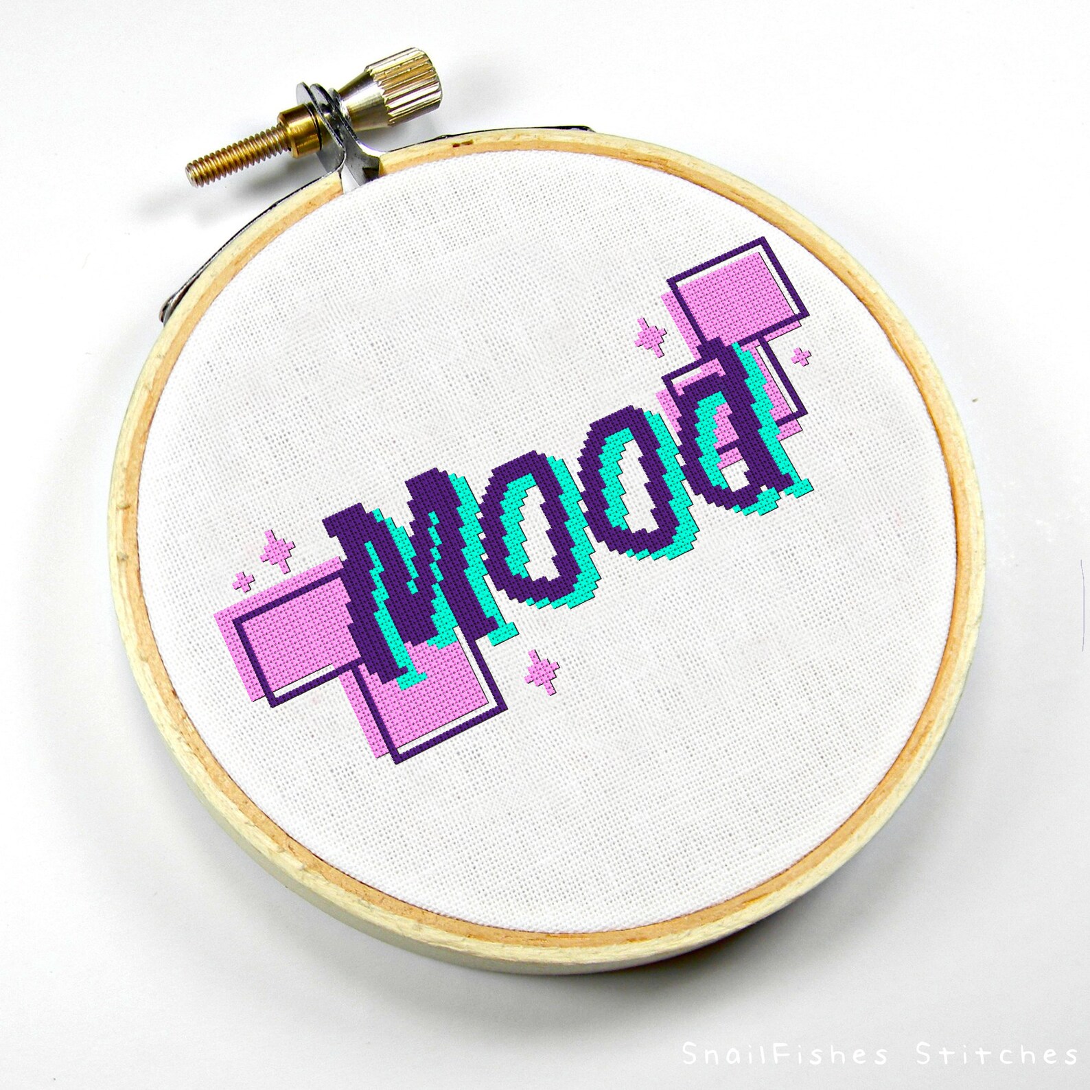 Vaporwave Mood Cross Stitch Pattern - Vaporwave Cross Stitch Pattern ...