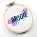 Vaporwave Mood Cross Stitch Pattern - Vaporwave Cross Stitch Pattern ...