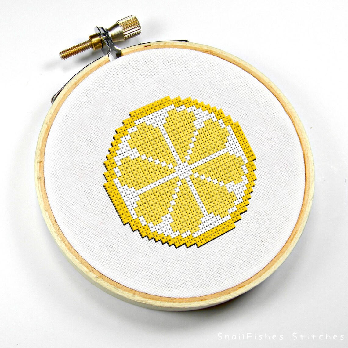 Lemon Slice Cross Stitch Pattern - Lemon Cross Stitch Pattern - Lemon ...