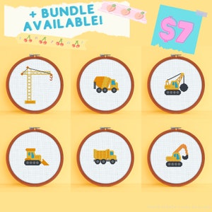 Wrecking Ball Cross Stitch Pattern - Construction Cross Stitch Pattern ...