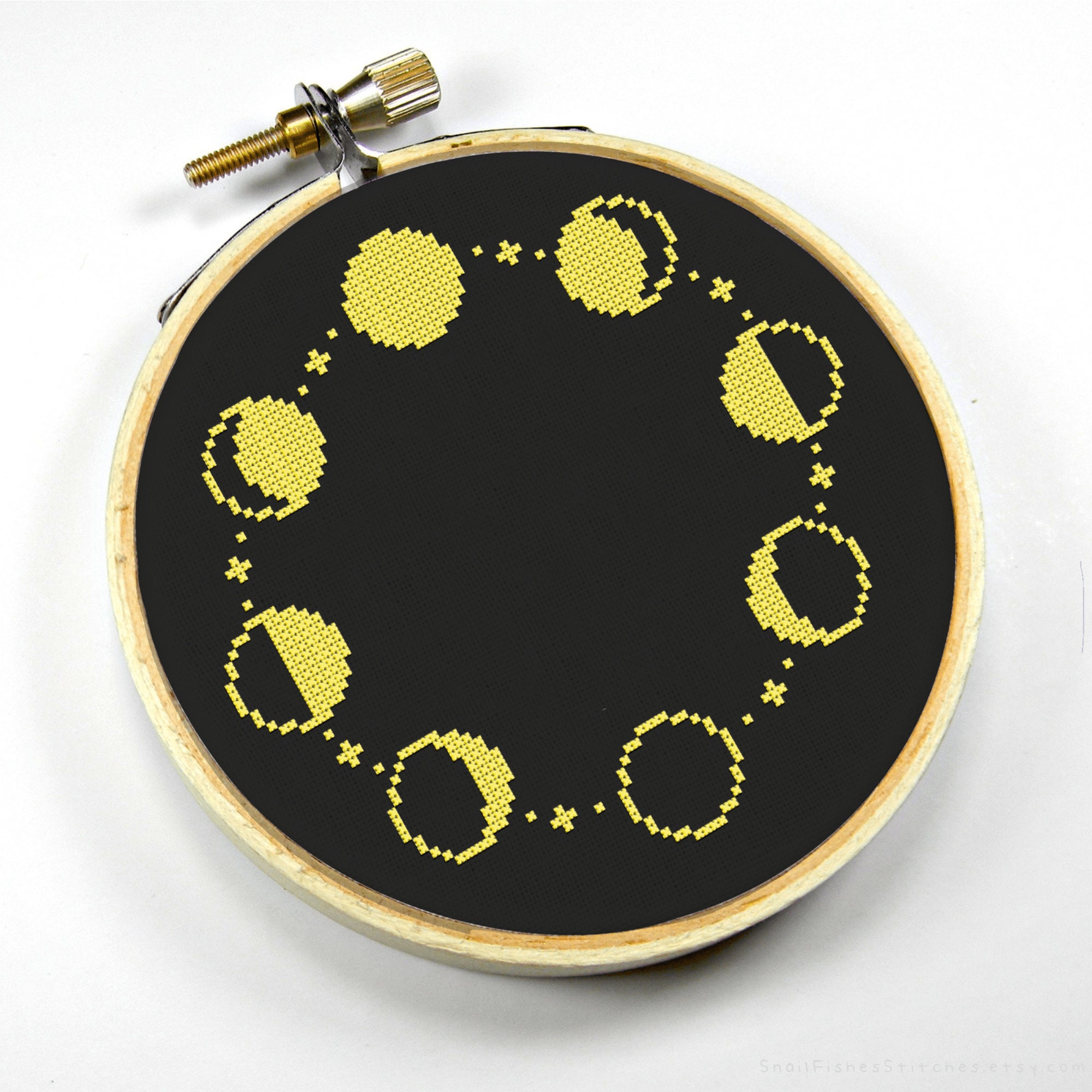 Moon Phase Cross Stitch Pattern Lunar Cross Stitch Pattern | Etsy