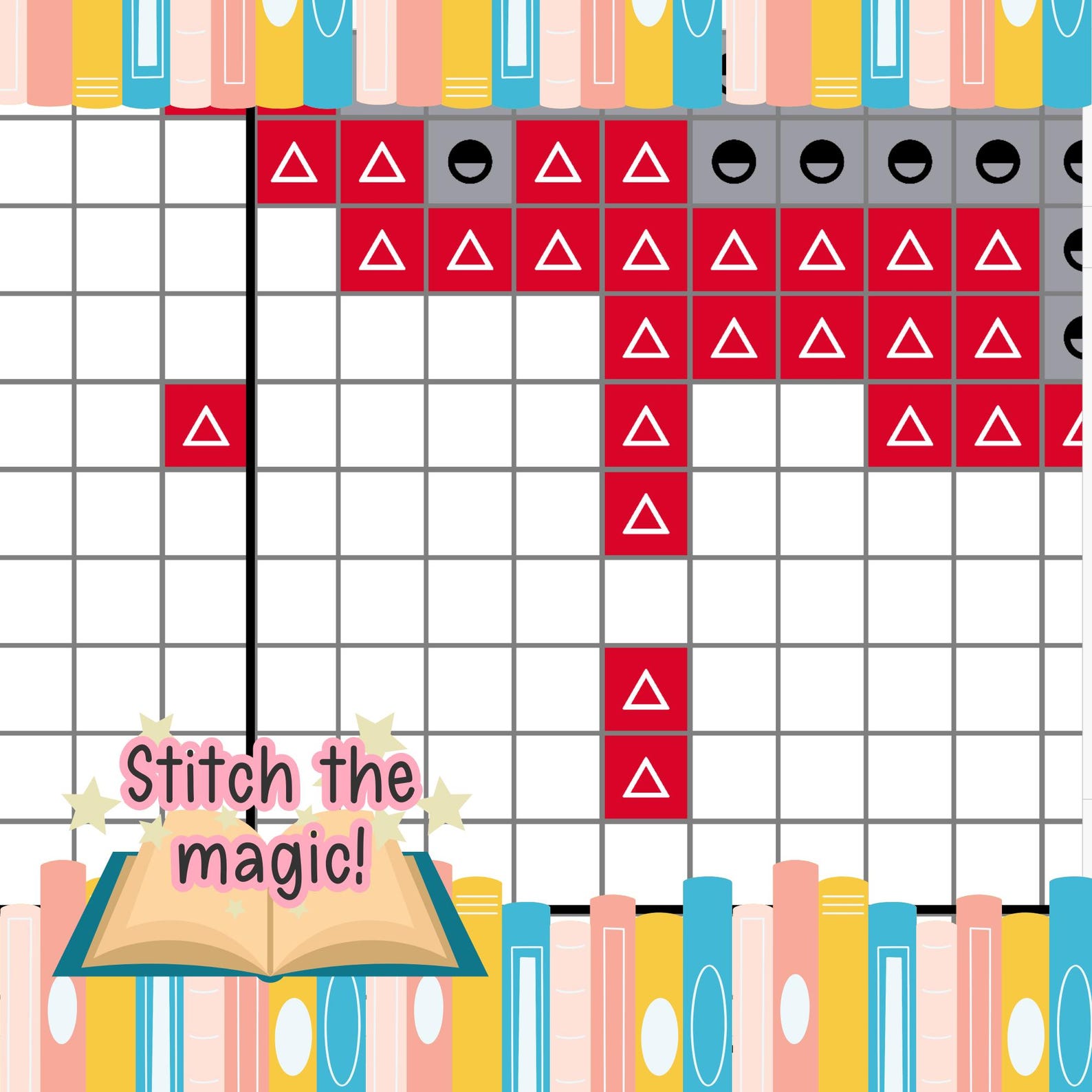 Bookish Thriller Cross Stitch Pattern - Bookish Cross Stitch Pattern ...