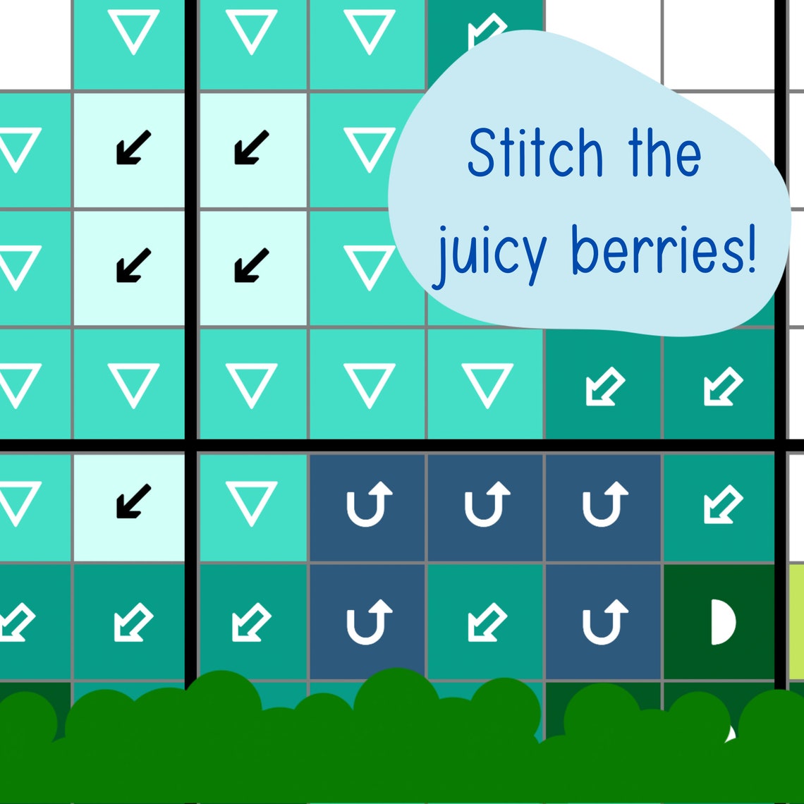 Blueberry Cross Stitch Pattern Small Cross Stitch Pattern - Etsy