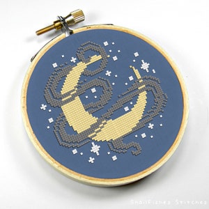 Magic Moon Cross Stitch Pattern - Witchy Moon Cross Stitch Pattern ...