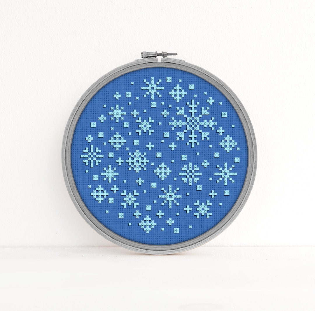 Snowflakes Cross Stitch Pattern - Snowflakes Cross Stitch - Cross ...