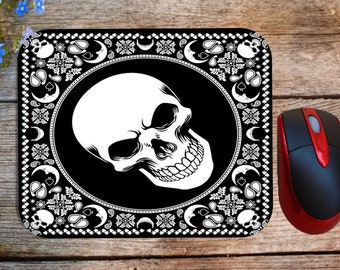 Skull mouse pad | Etsy