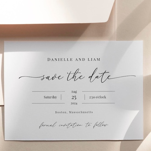 Editable Save the Date Template Unlimited DIY Templett - Etsy