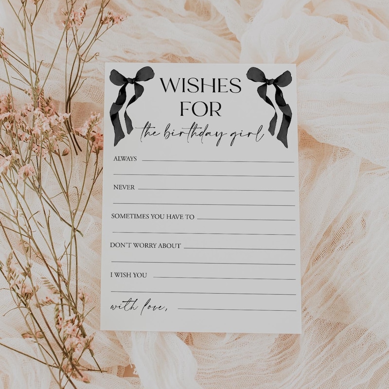 Printable Birthday Advice - Etsy
