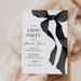 Graduation Party Invitation Black Bow Digital Graduation Announcement ...