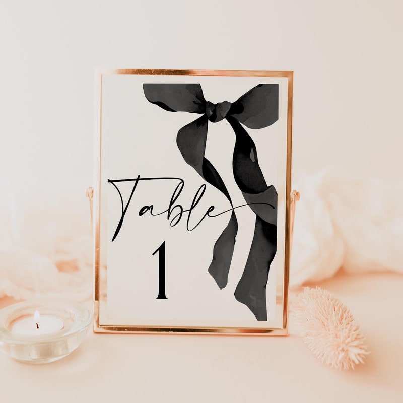 Elegant Table Number - Etsy