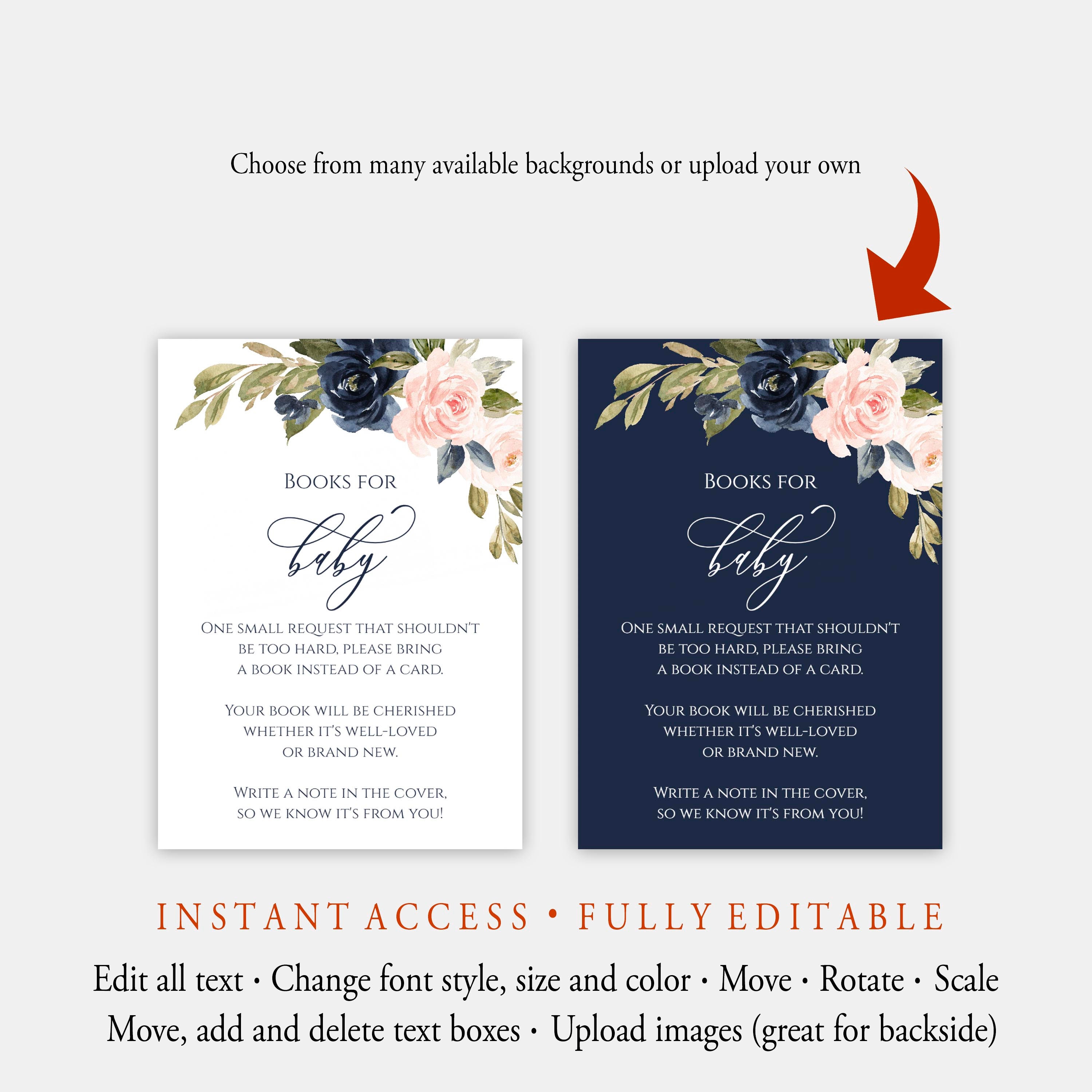 Editable Book Request Instant Download Bring A Book Instead - Etsy