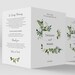 Greenery Folded Wedding Program Template Editable Folded - Etsy