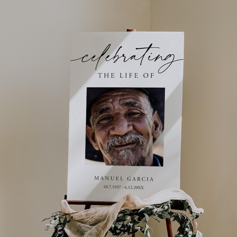 Funeral Memorial Posters - Etsy