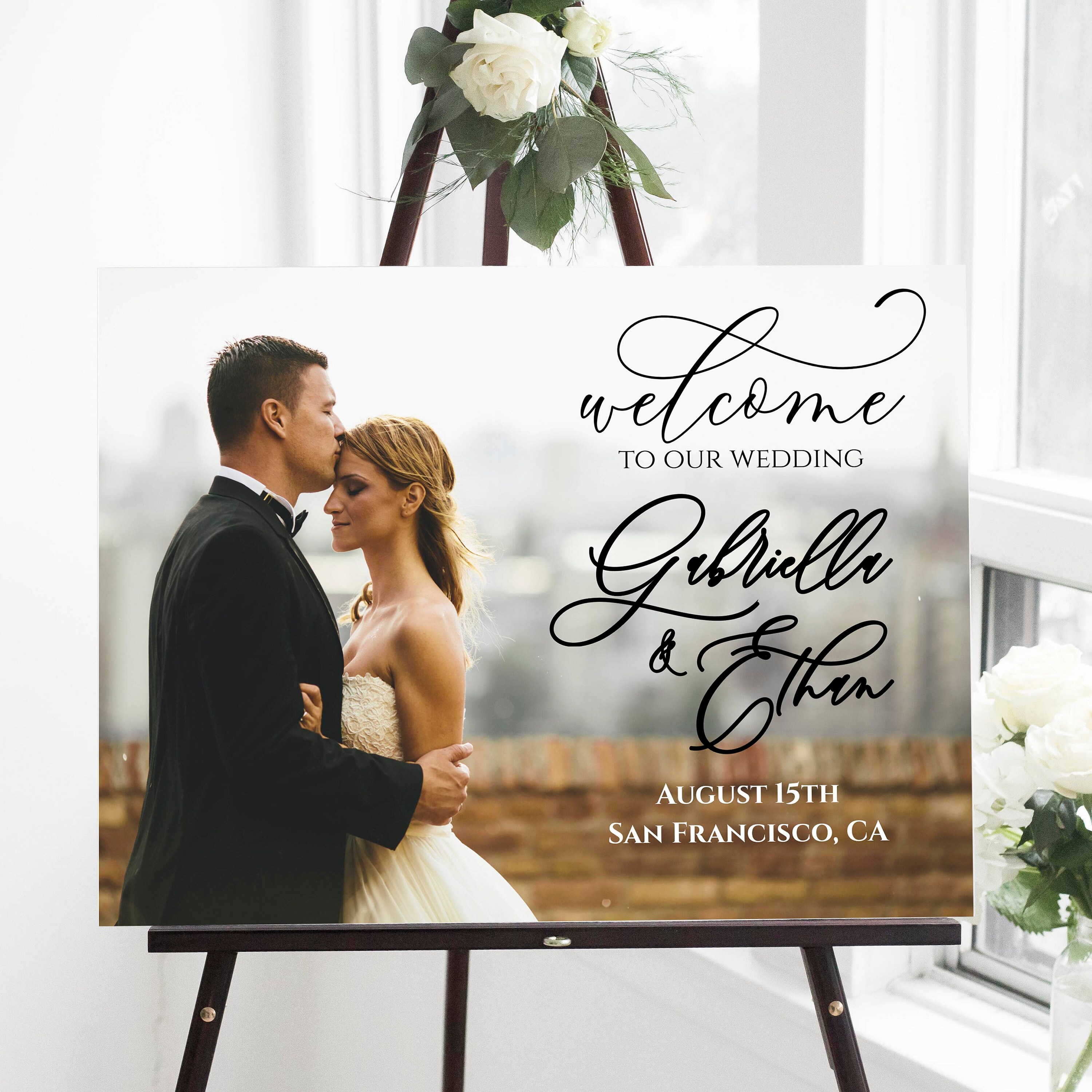 Landscape Photo Welcome Sign Editable Wedding Welcome Sign - Etsy