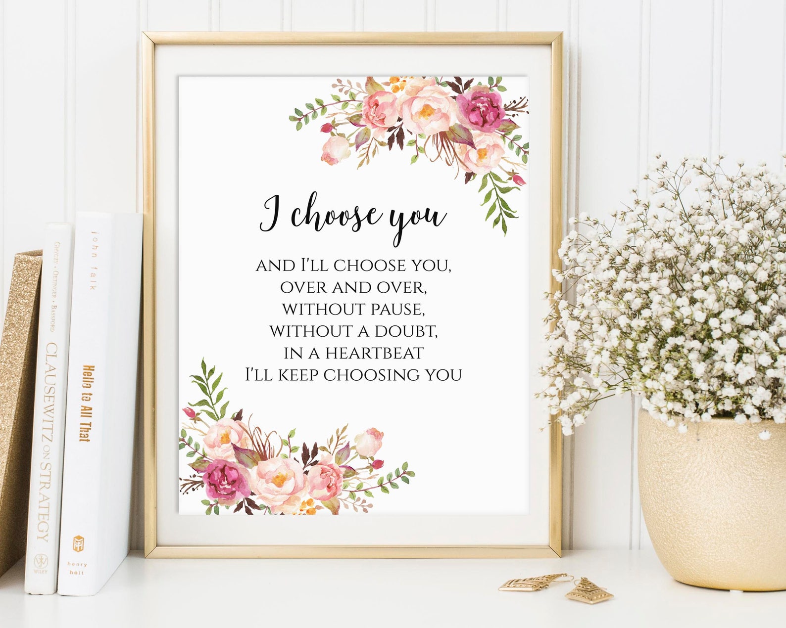 I Choose You Wedding Sign I Choose You Sign Wedding Decor Etsy