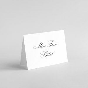 Classic Buffet Card Template, Printable Food Label, Editable Buffet ...