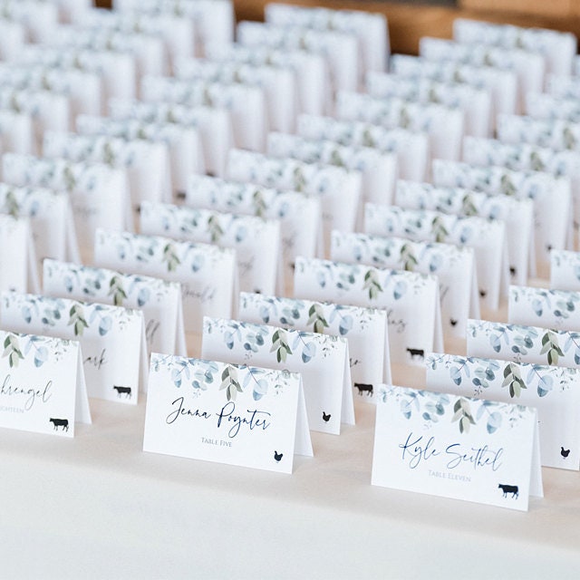Seeded Eucalyptus Placecards