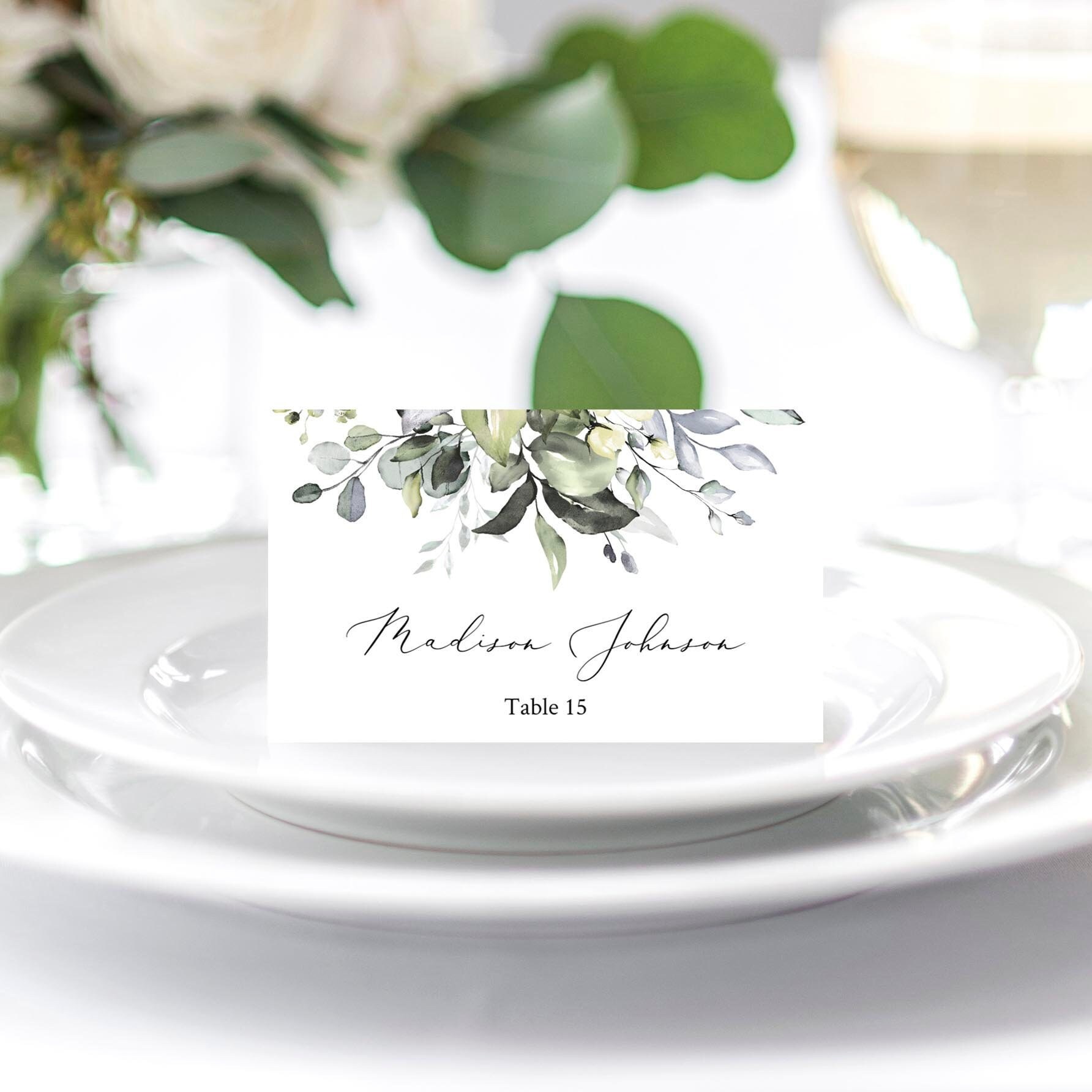 Place Cards Fully Editable Templett Place Card Template | Etsy