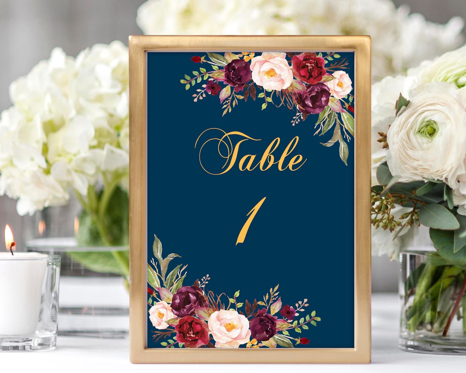 Table Numbers 1-40 Wedding Table Numbers Table Number Cards - Etsy