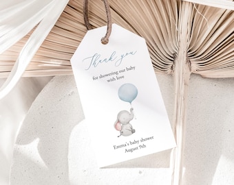 Elephant Favor Tag - Etsy