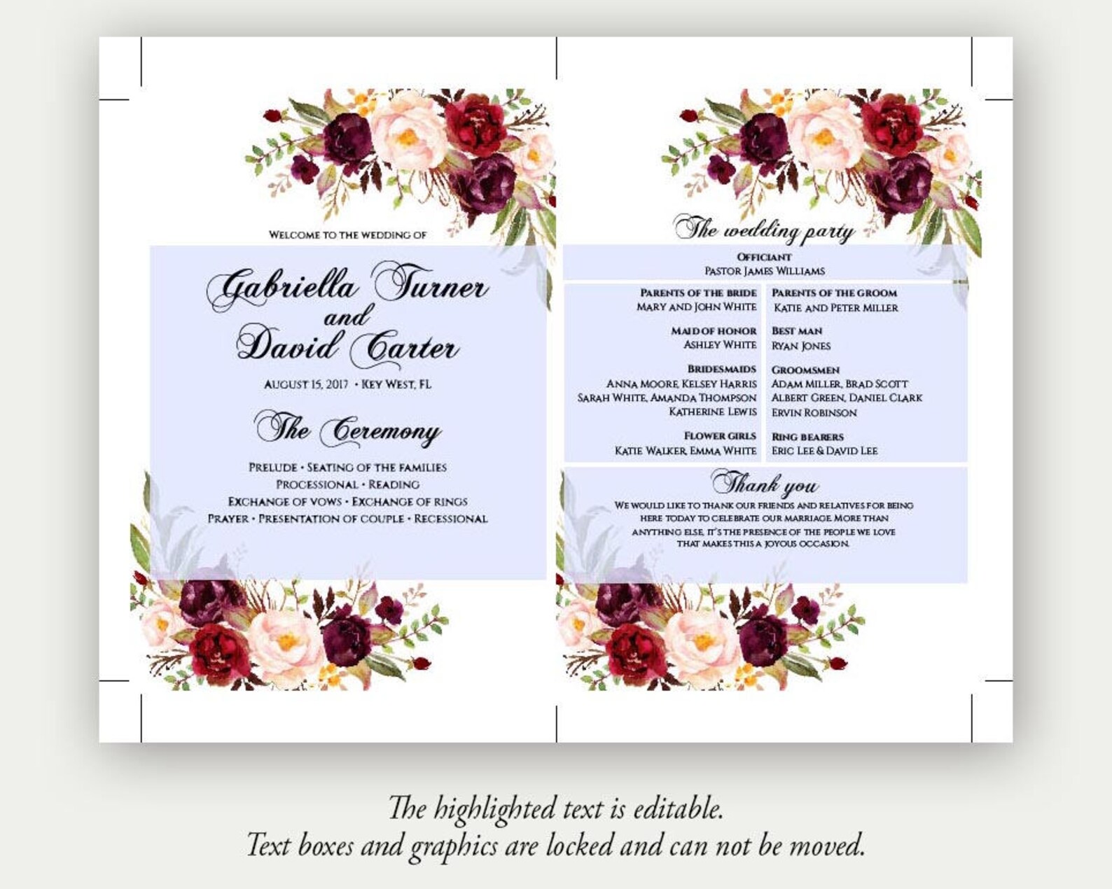 Fan Program Template Fan Wedding Program Ceremony Program - Etsy
