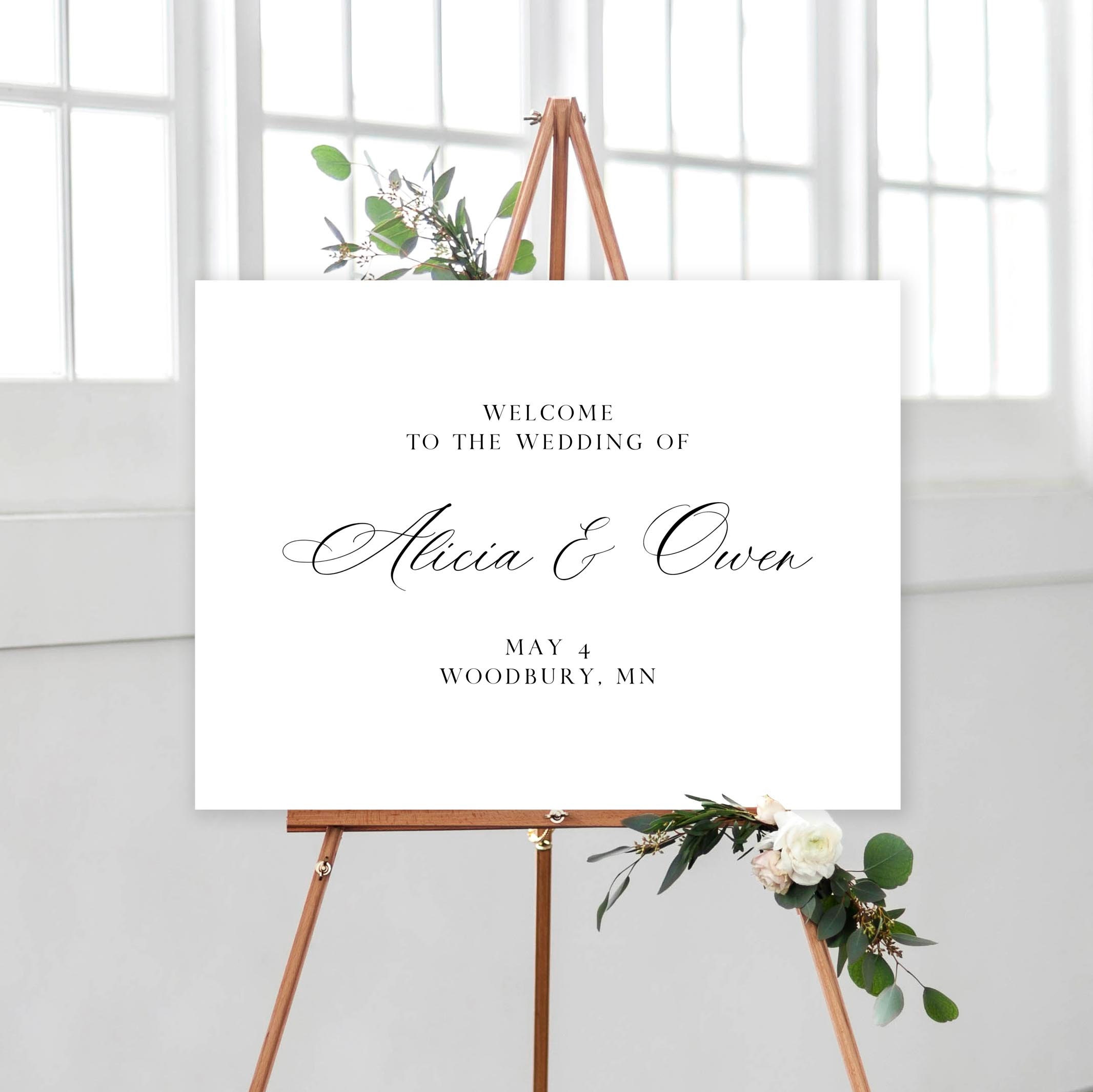 Classic Welcome Sign Template Instant Download Modern - Etsy Canada