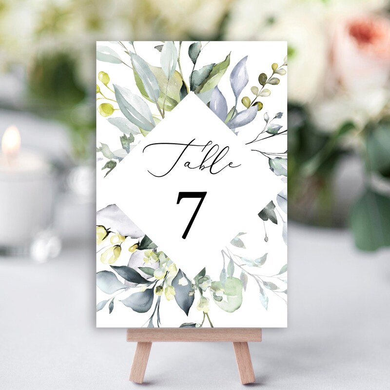 5x7 Table Numbers - Etsy