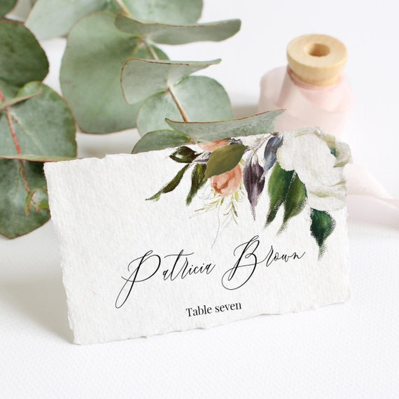 Place Cards Fully Editable Templett Place Card Template | Etsy