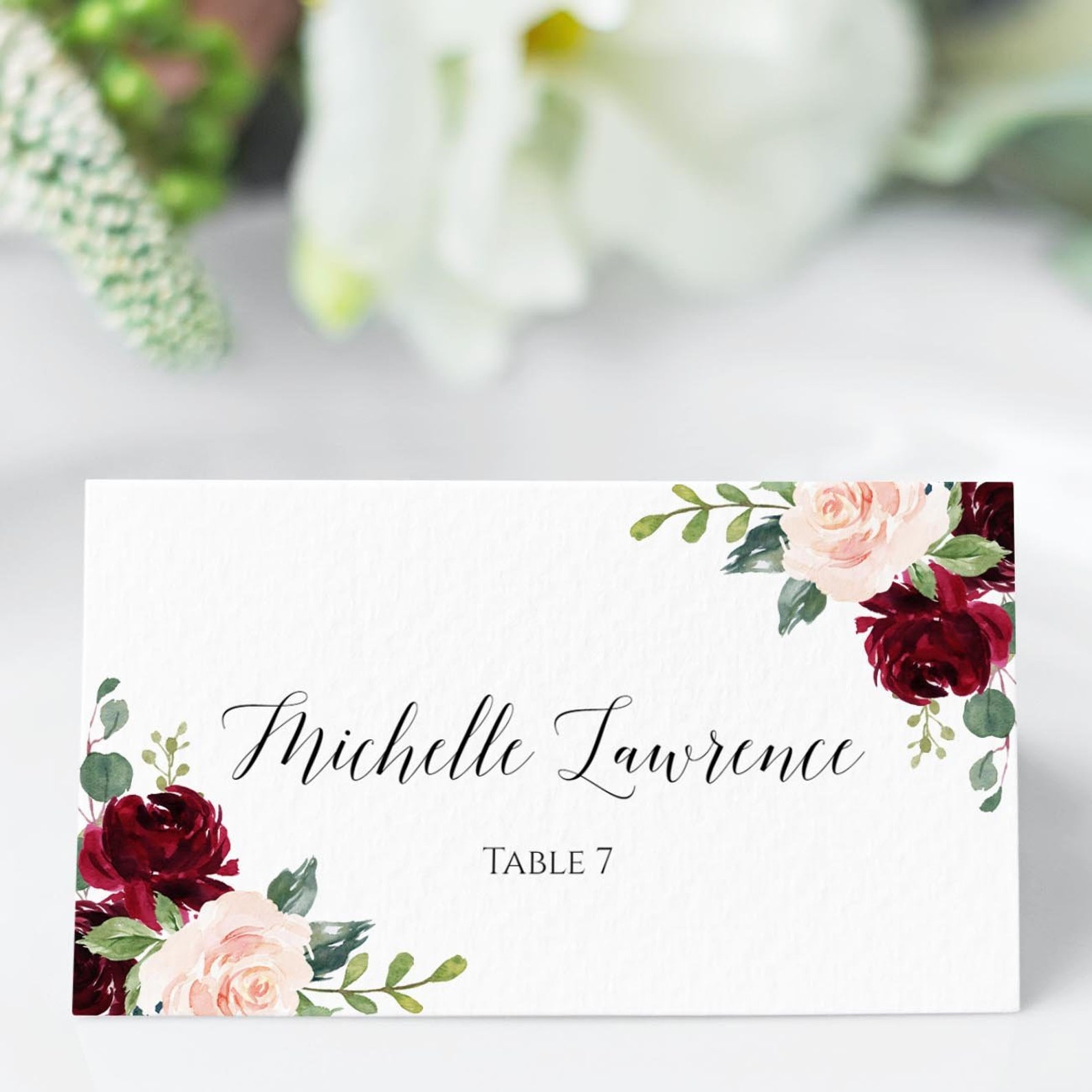 Place Cards Place Cards Wedding Fully Editable Place Card - Etsy
