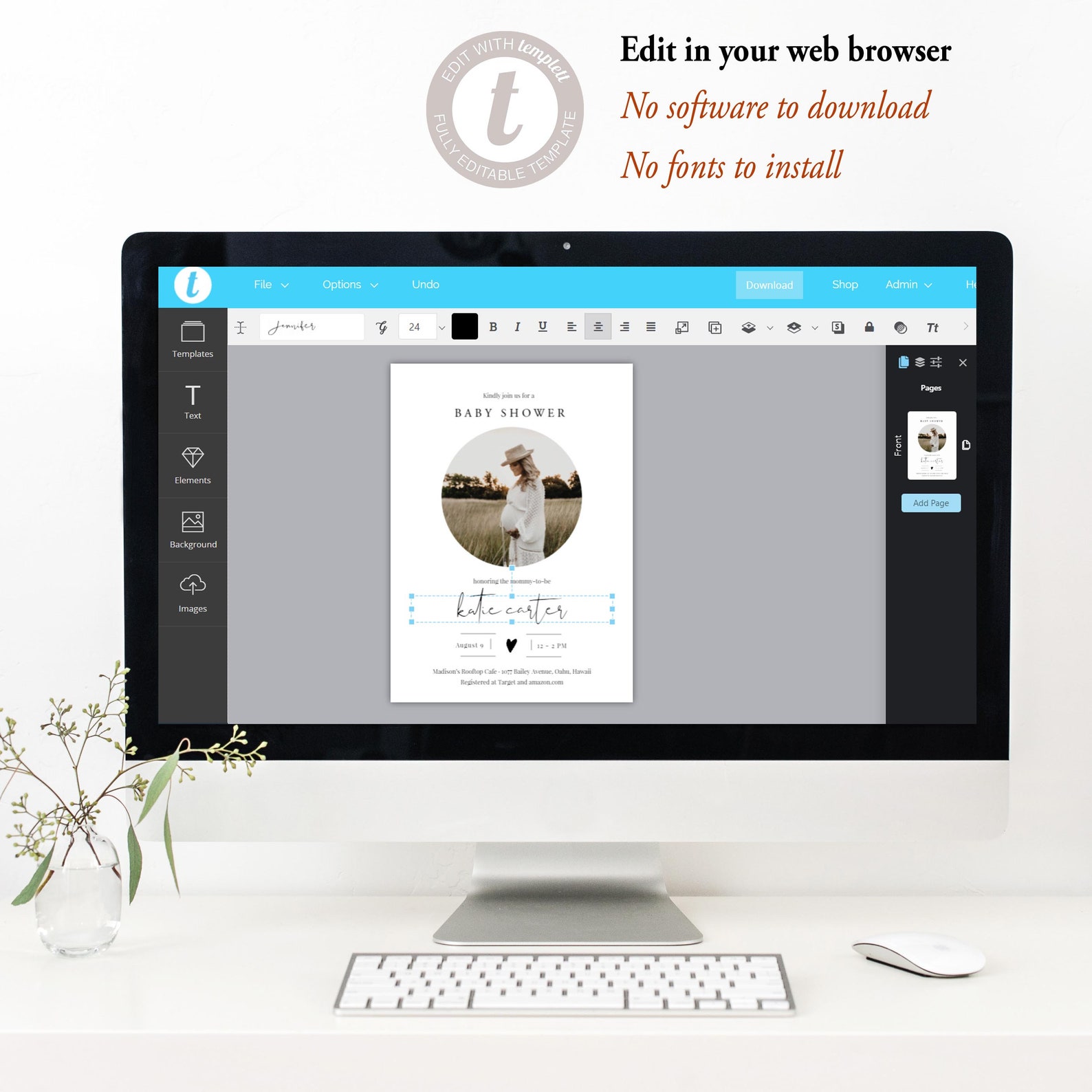 Minimalist Time Capsule Sign and Cards, First Birthday Time Capsule ...