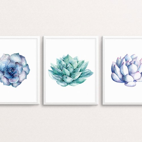 Succulent Flowers Printable Poster - Etsy