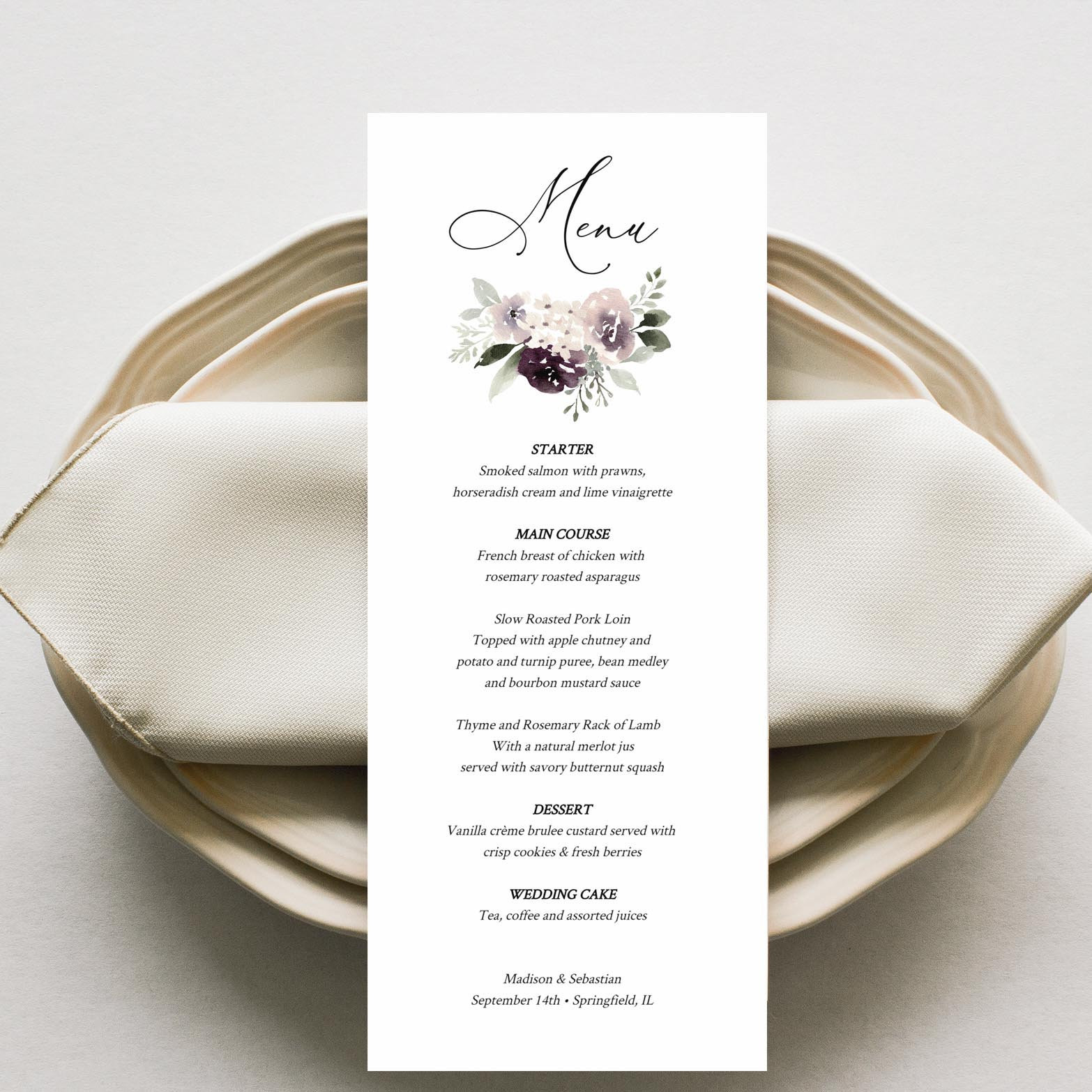 Bohemian Menu Template Fully Editable Menu Printable Wedding - Etsy