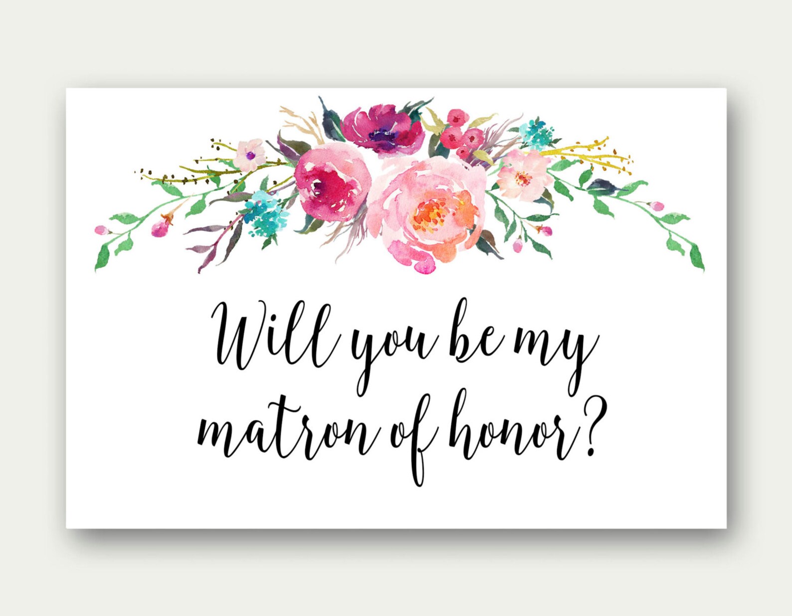 COMBO Will You Be My Matron of Honor Will You Be My Maid of - Etsy