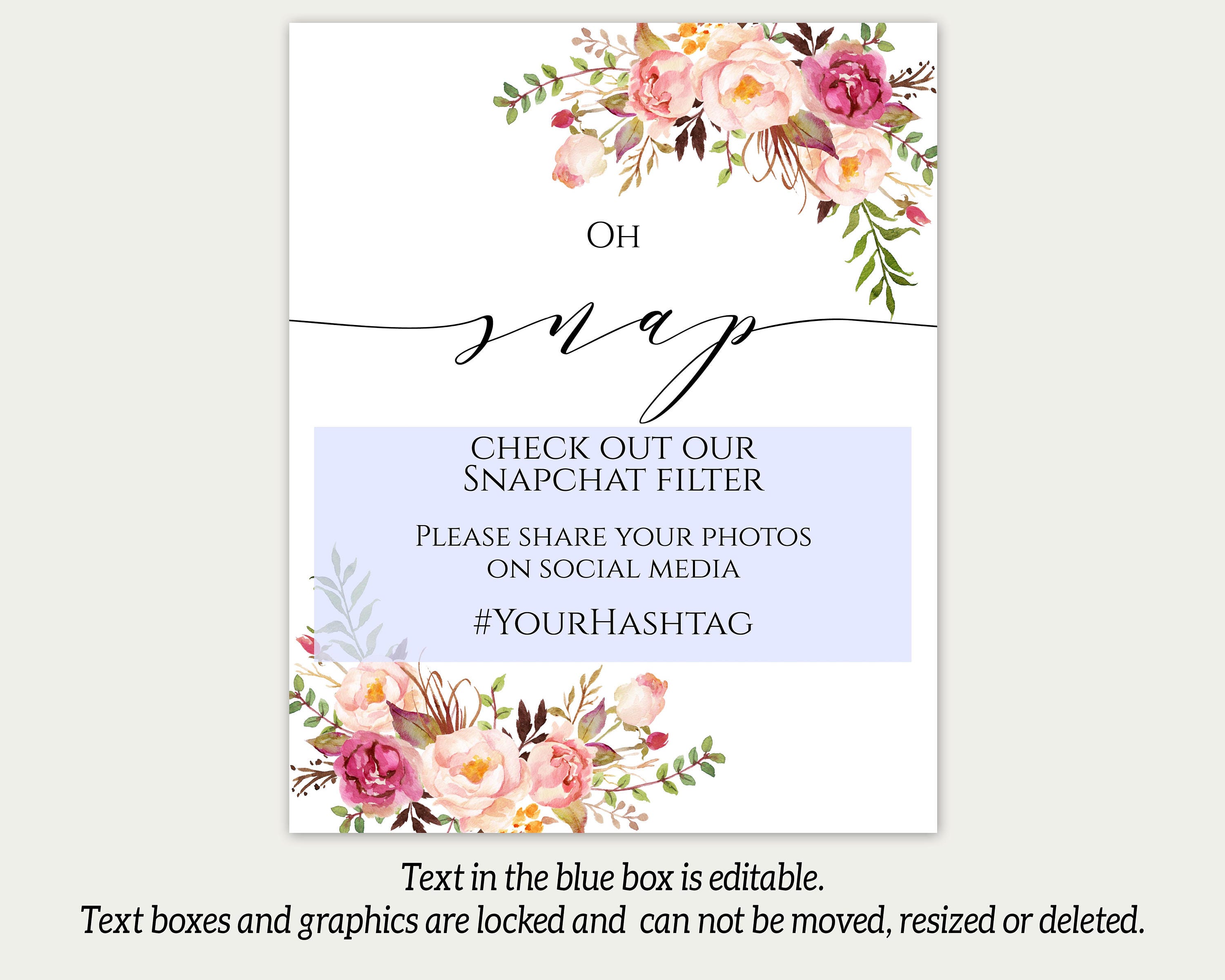 Oh Snap Snapchat Filter Sign Snapchat Sign Snapchat | Etsy