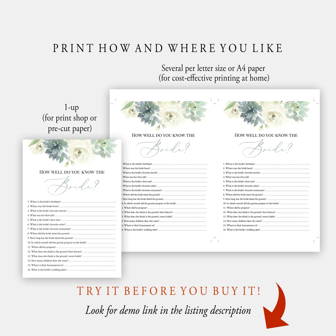 Editable How Well Do You Know the Bride Who Knows the Bride | Etsy
