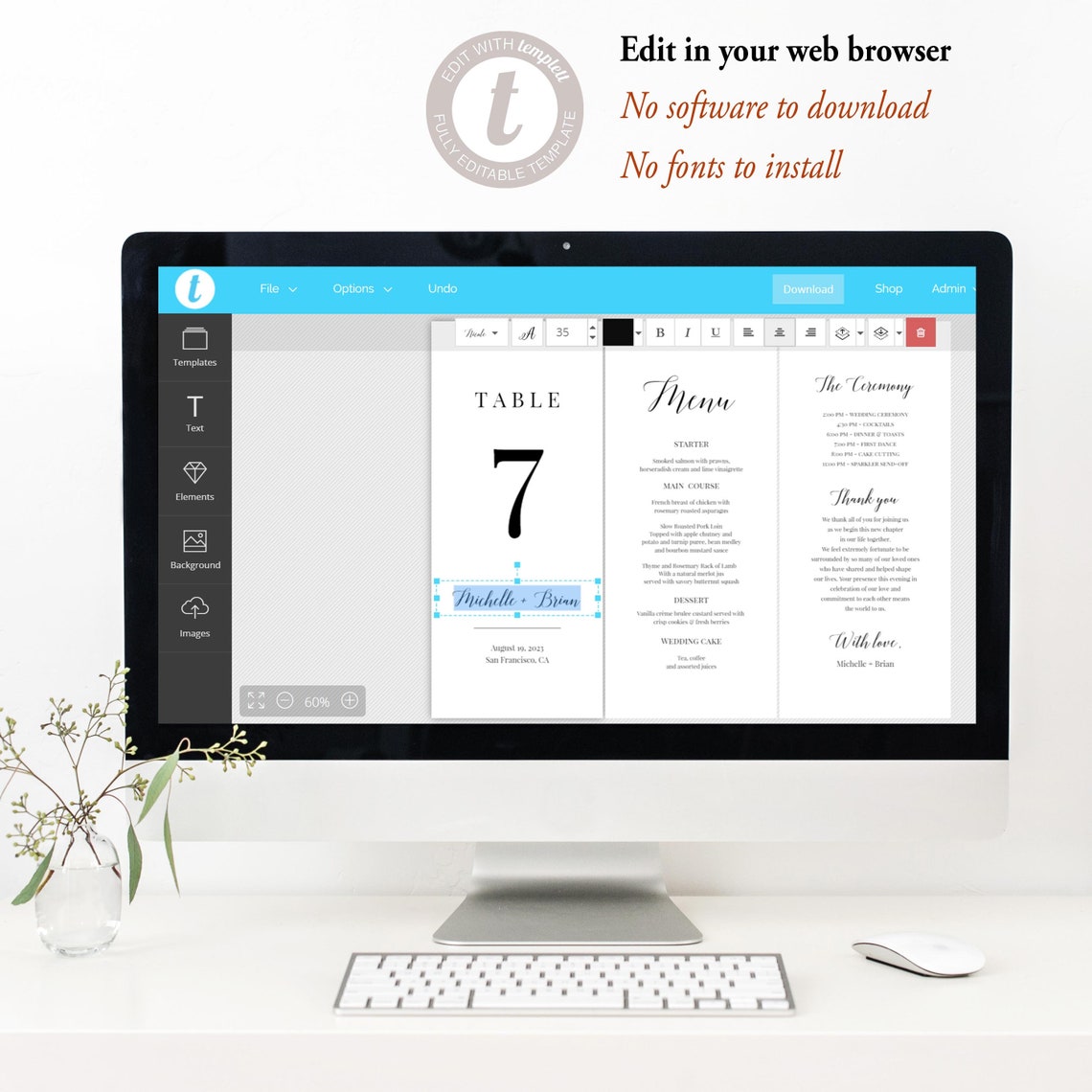 Tri-fold Table Number Template Instant Download Editable - Etsy Canada