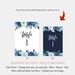 Blue and Silver Table Number Template Wedding Table Numbers - Etsy