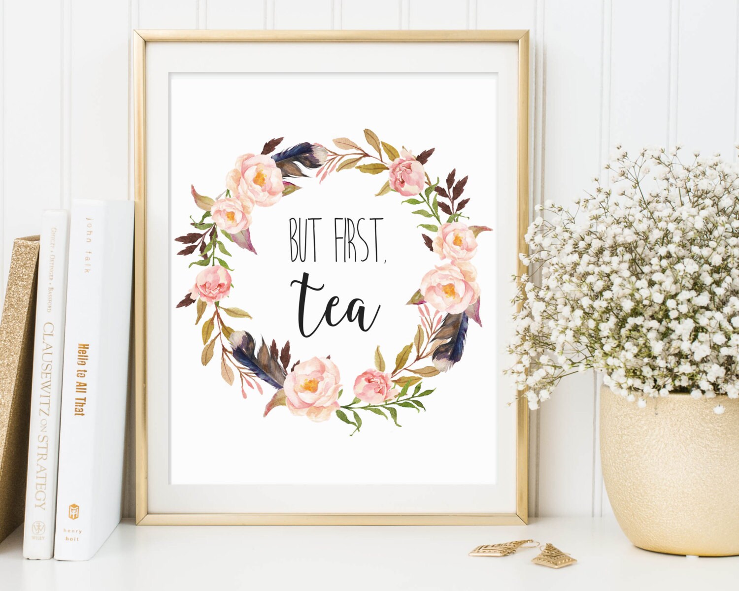 But First Tea Tea Printable Tea Print Tea Wall Art Kitchen - Etsy UK