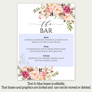 Large Bar Sign Bar Menu Board Bar Menu Sign the Bar Sign - Etsy