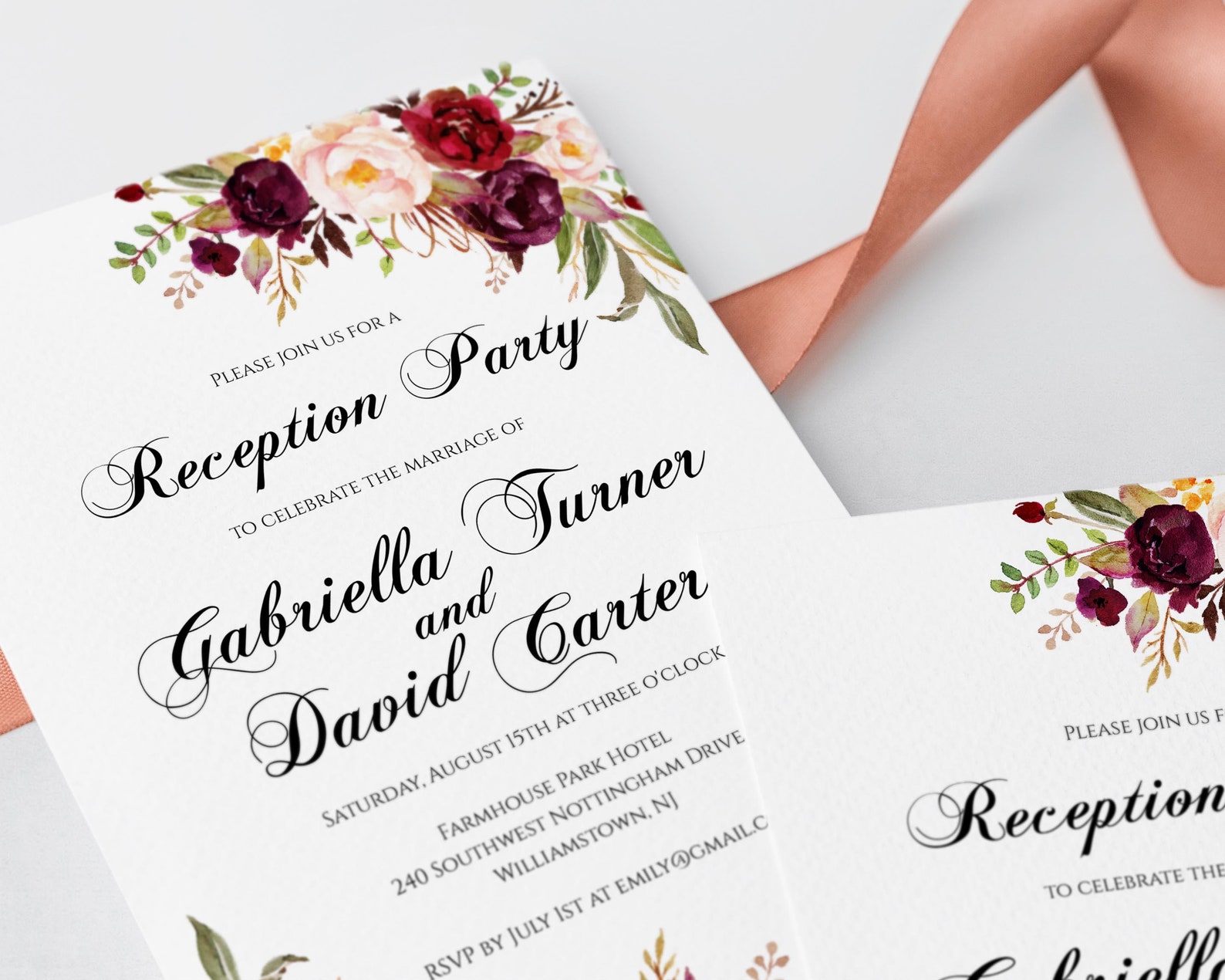 Reception Party Invitation Reception Invitation Reception | Etsy