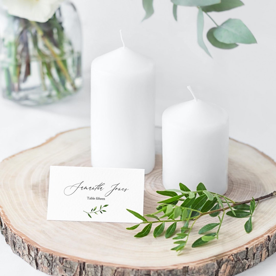 Place Cards, Fully Editable Place Card Template, Place Cards Wedding ...