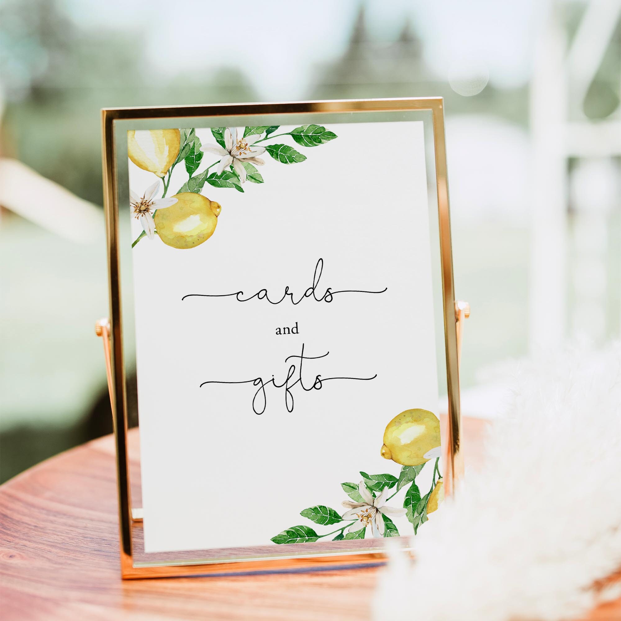Custom Lemon Wedding Sign Template Self-editable Sign - Etsy