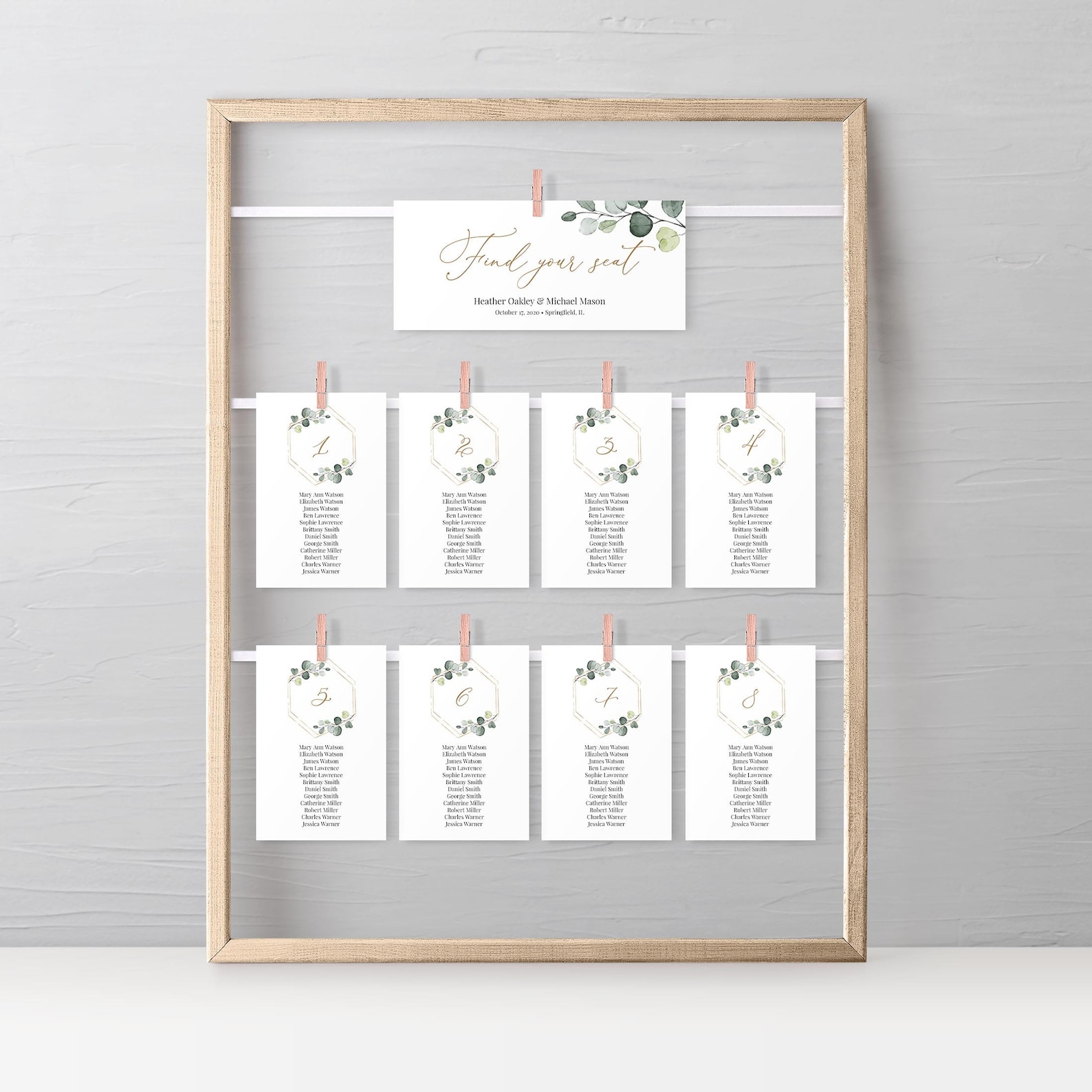 Greenery and Gold Wedding Bundle, Editable Wedding Bundle Templates ...