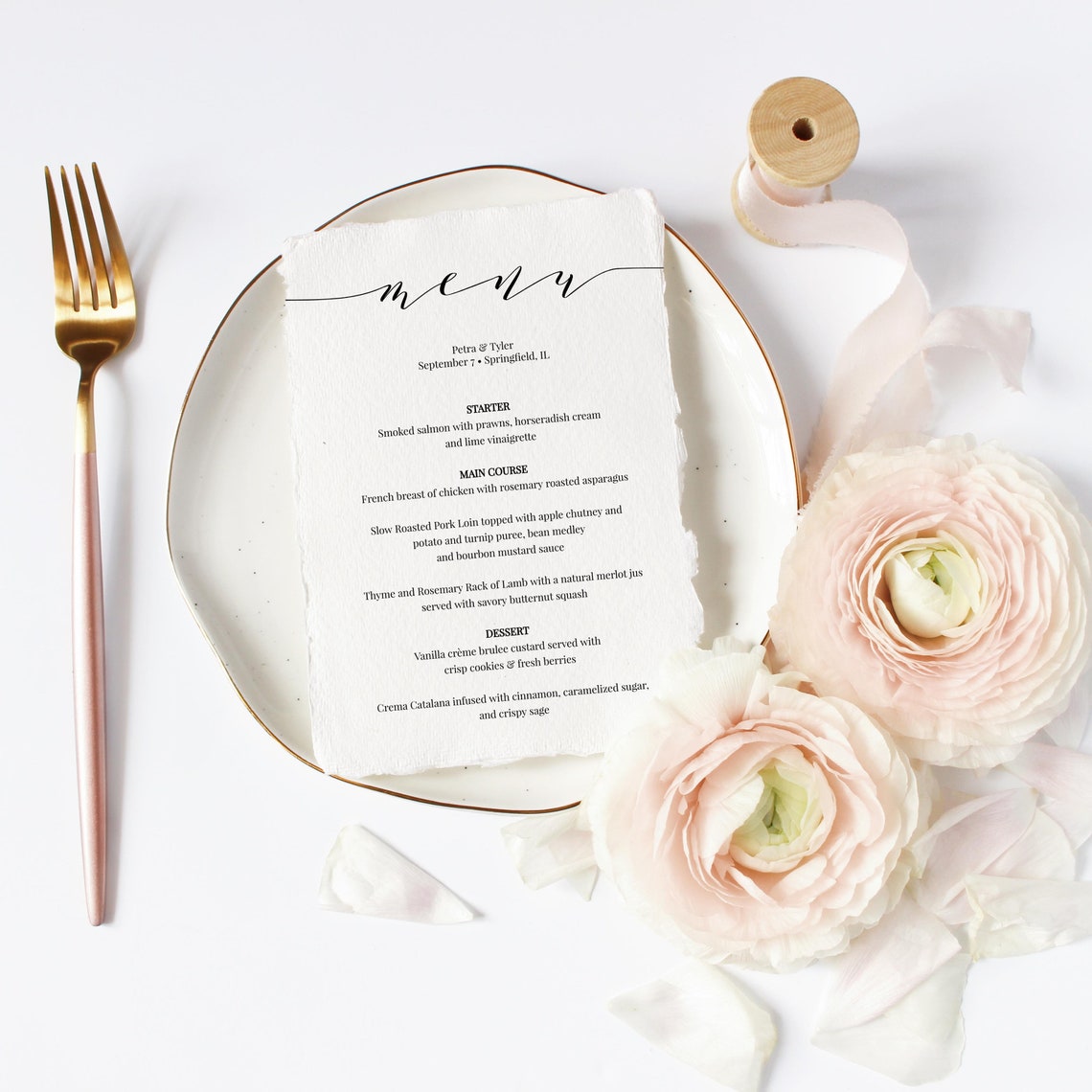 Minimalist Wedding Menu Template Download Editable Elegant - Etsy