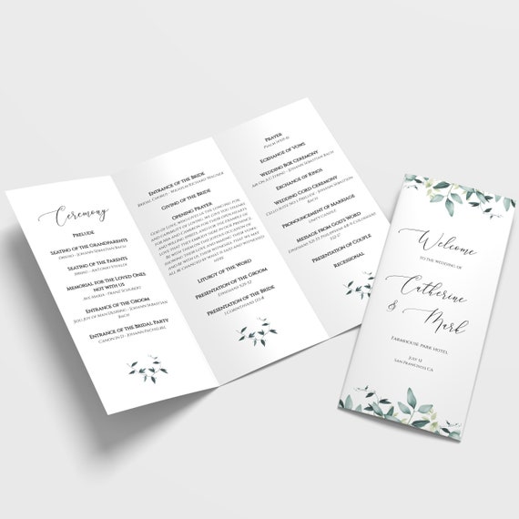 Free wedding program templates for word 60 photos - Astyledwedding.com