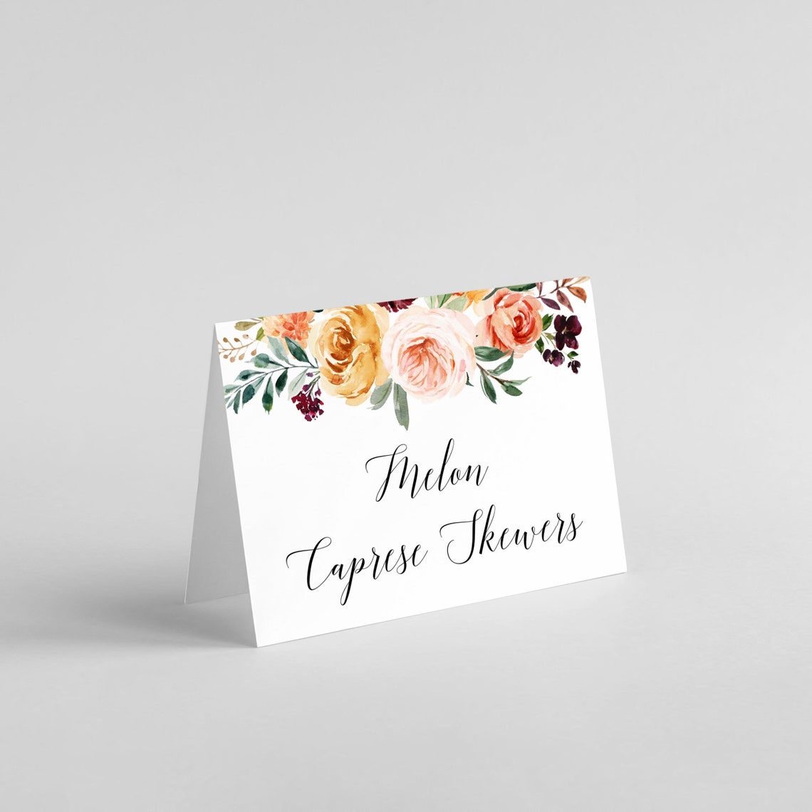 100% Editable Buffet Card Template Instant Download - Etsy