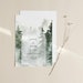 Forest Save the Date Template Pine Tree Save Our Date Card Editable ...